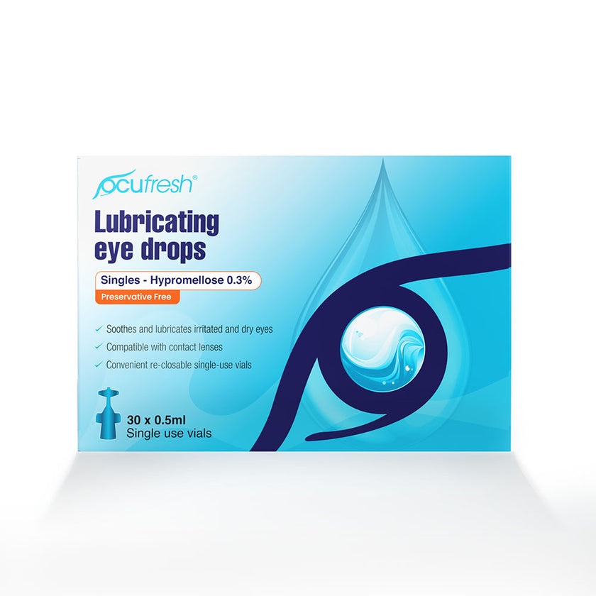 Ocufresh Lubricating PF eye drops (vials) – Butterflies Eyecare