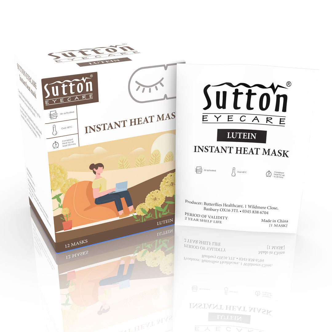 Sutton Eyecare Instant heat lutein eye mask – Butterflies Eyecare