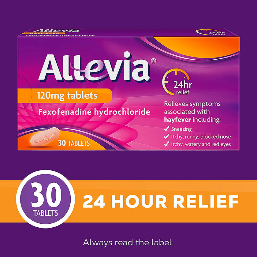 Allevia Fexofenadine hayfever tablets – Butterflies Eyecare
