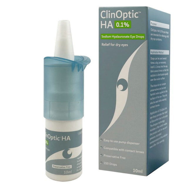 ClinOptic HA 0.1% eye drops – Butterflies Eyecare