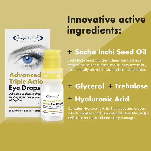 Eye Doctor Advanced triple action eye drops – Butterflies Eyecare