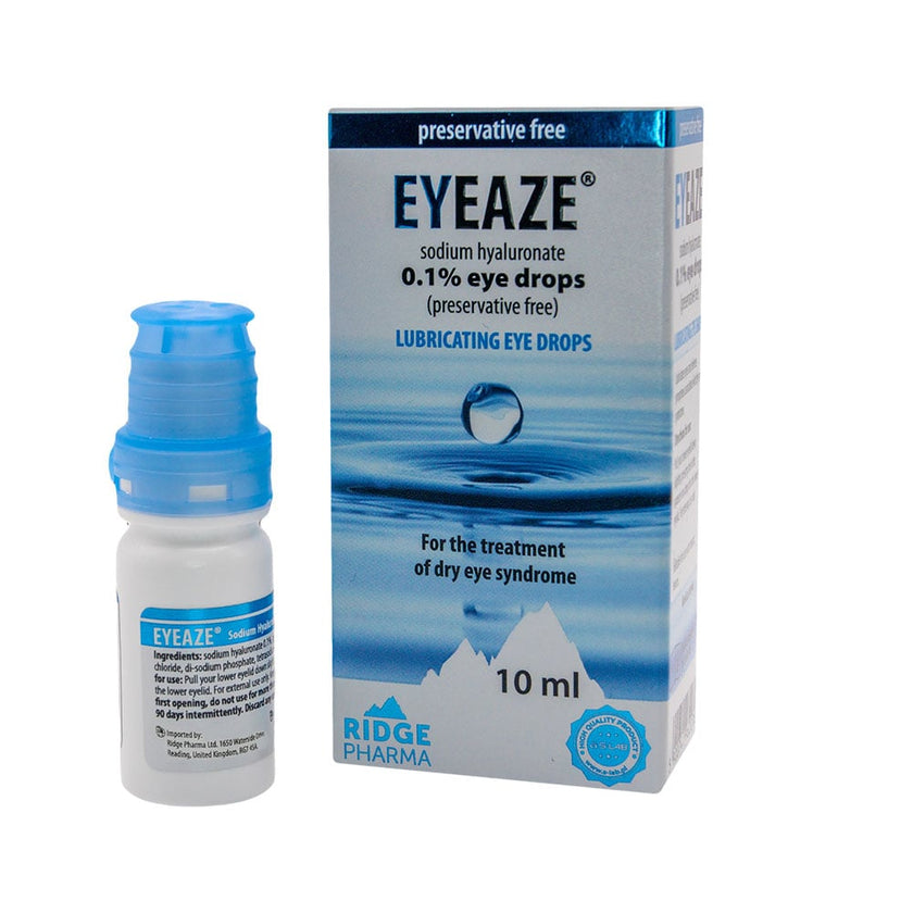 Eyeaze Sodium hyaluronate 0.10% eye drops – Butterflies Eyecare
