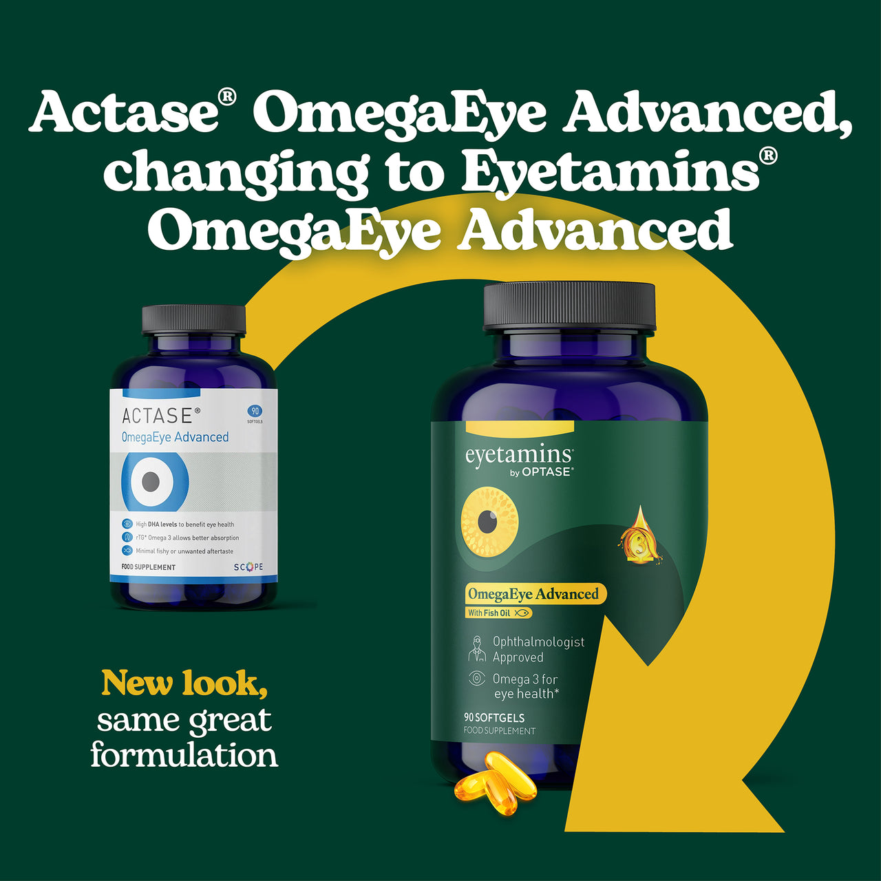 Eyetamins Omega Eye Advanced (formerly Actase/Omega Eye) (CAPSULES ...